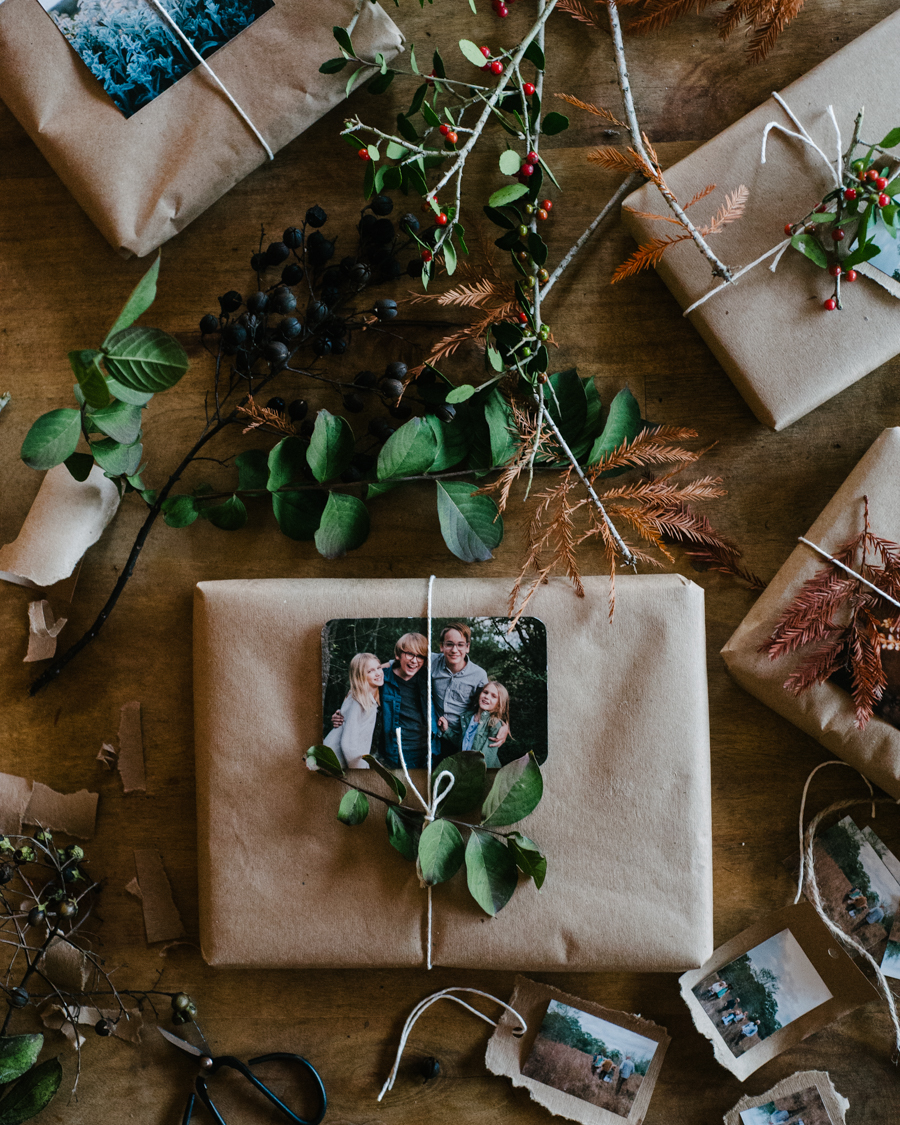 Handmade | Gift Wrapping with Nature + Photographs - Cloistered Away